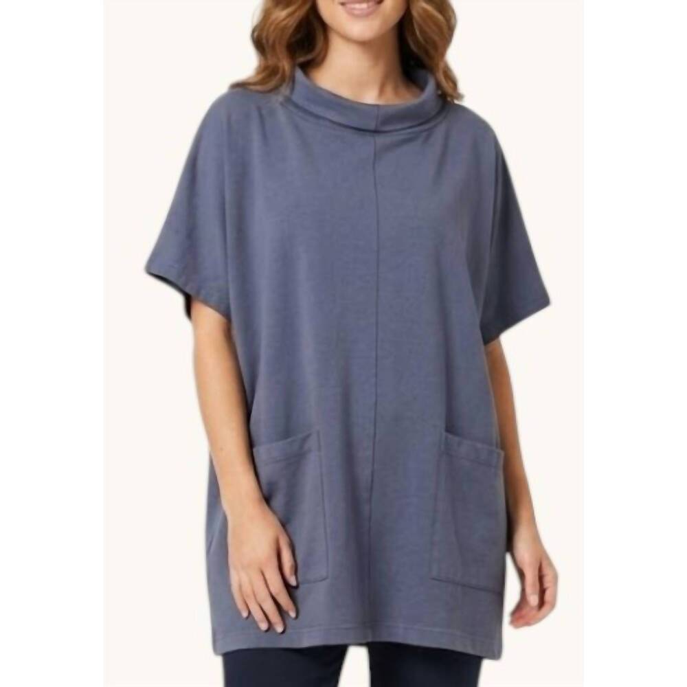 PACIFIC COTTON | Tops | New Pacific Cotton Relaxed Fit Mock Neck Tunic ...